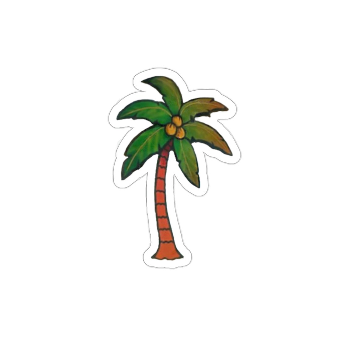 Coconut Palm Tree Sticker - Etsy
