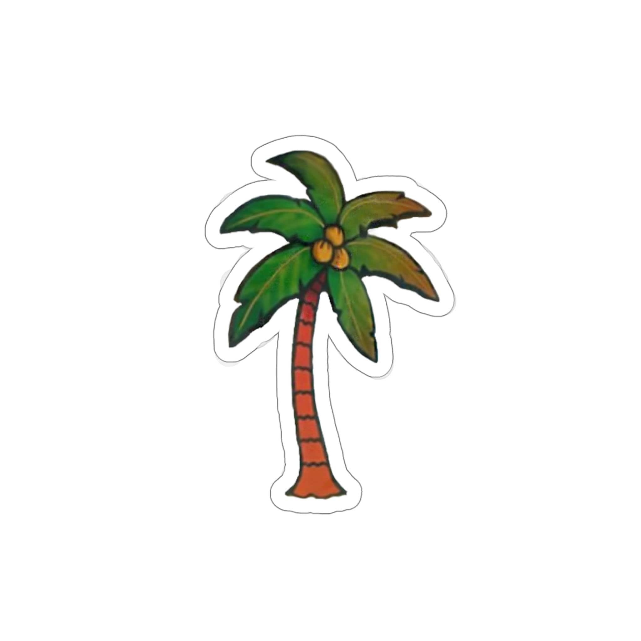 Coconut Palm Tree Sticker - Etsy
