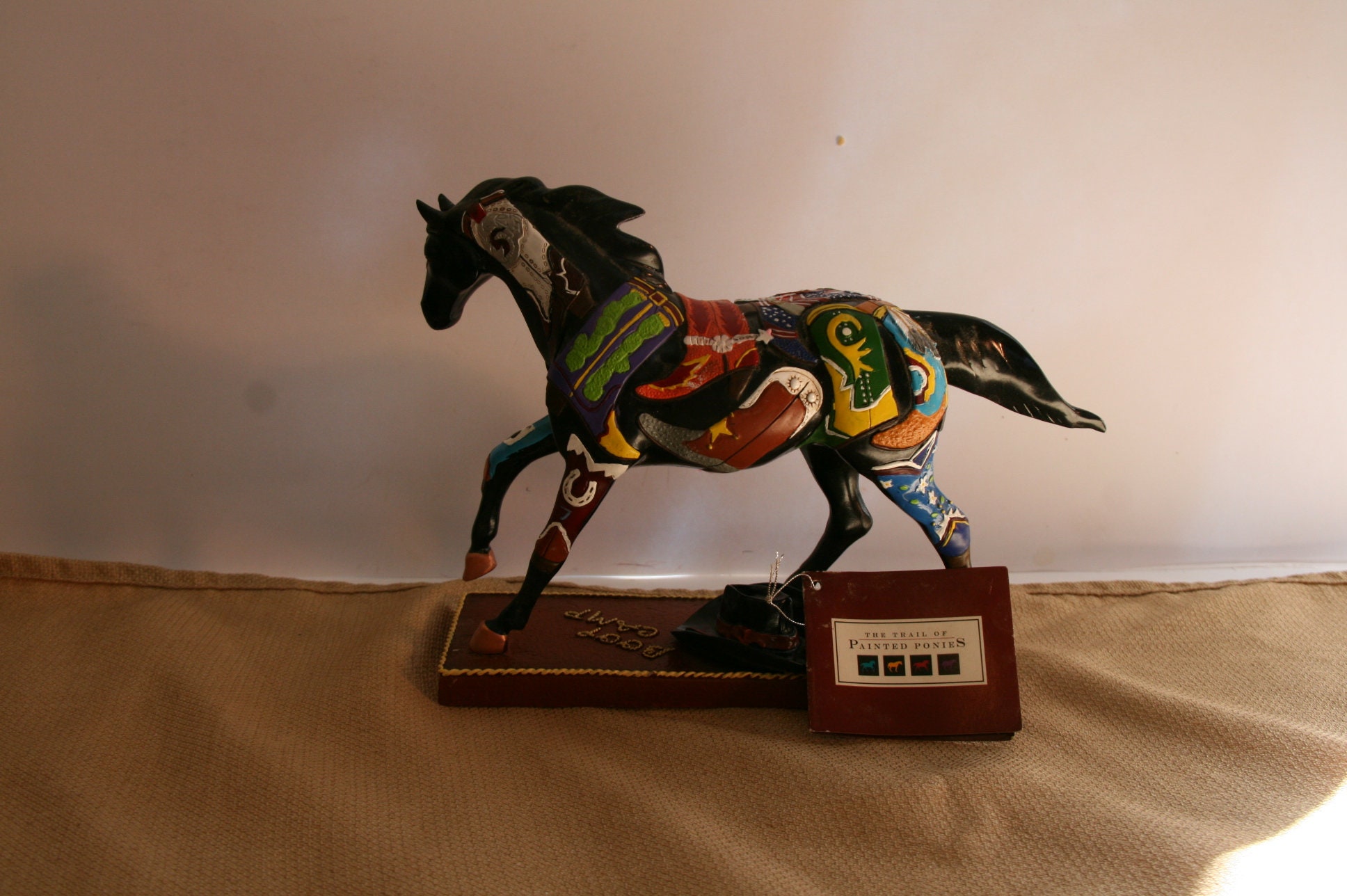 Trail of Painted Ponies Boot Camp Pony Figurine - Etsy