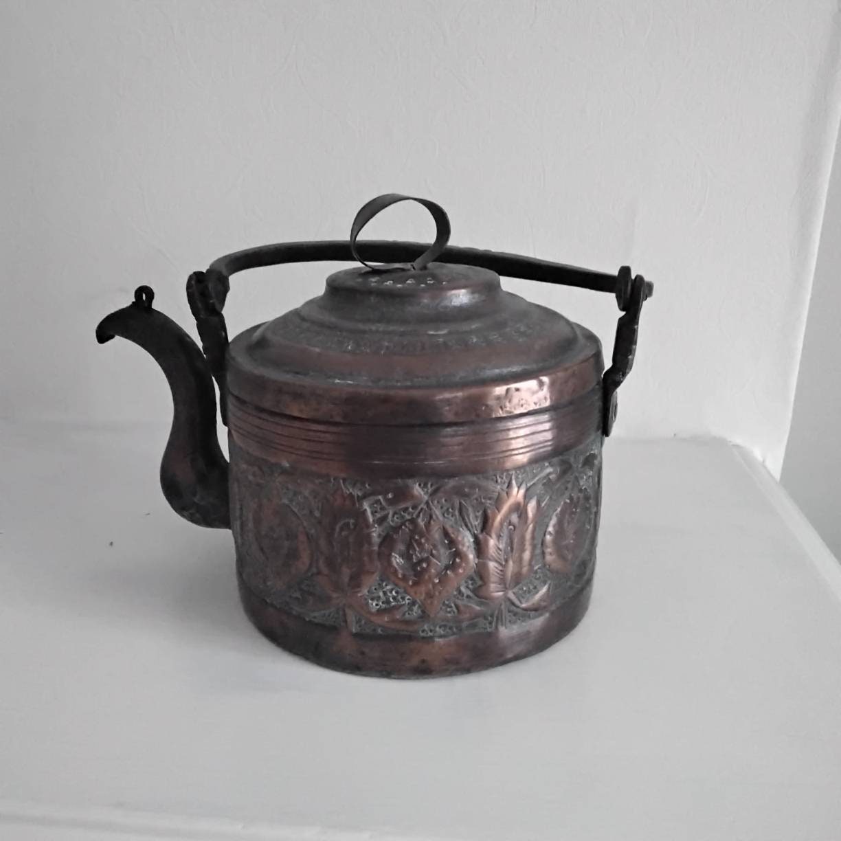 Copper Teapot/kettle,antique Copper Teapot,vintage Homeware ,copperware, Copper Kettles, Solid ...