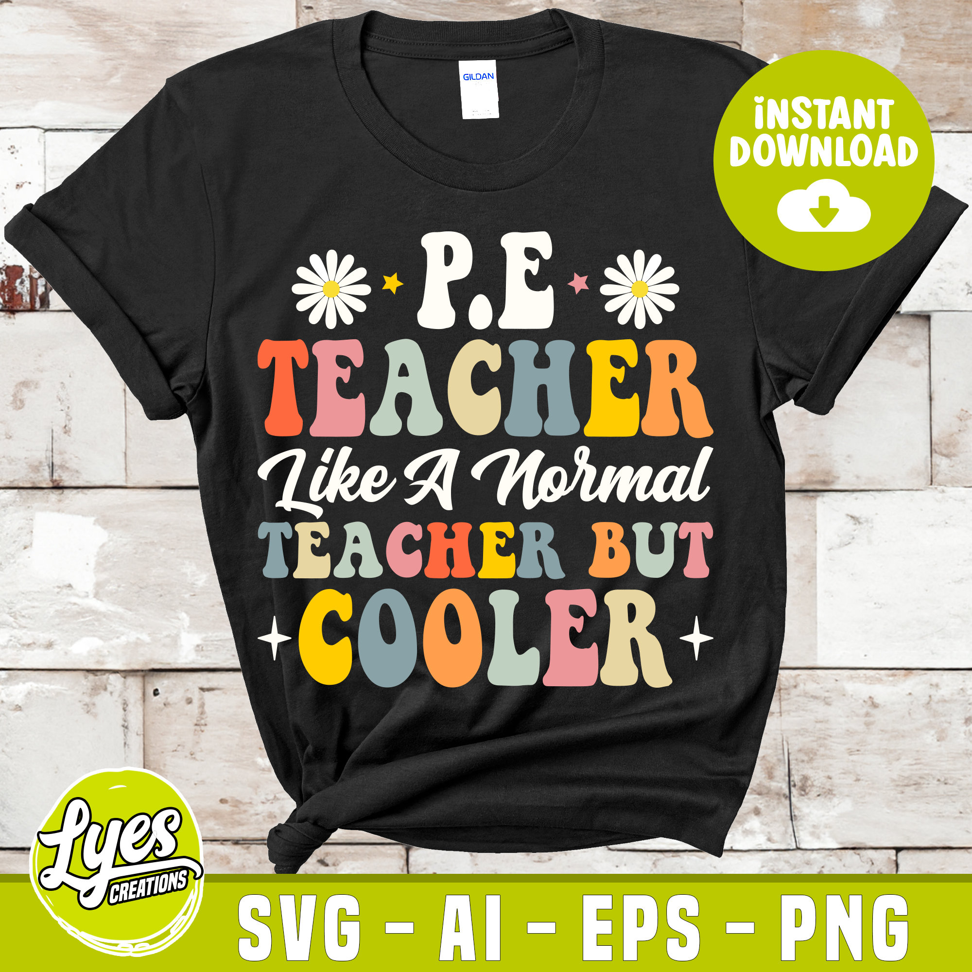PE Teacher Like A Normal Teacher but Cooler SVG, Funny PE Teacher, P.E ...