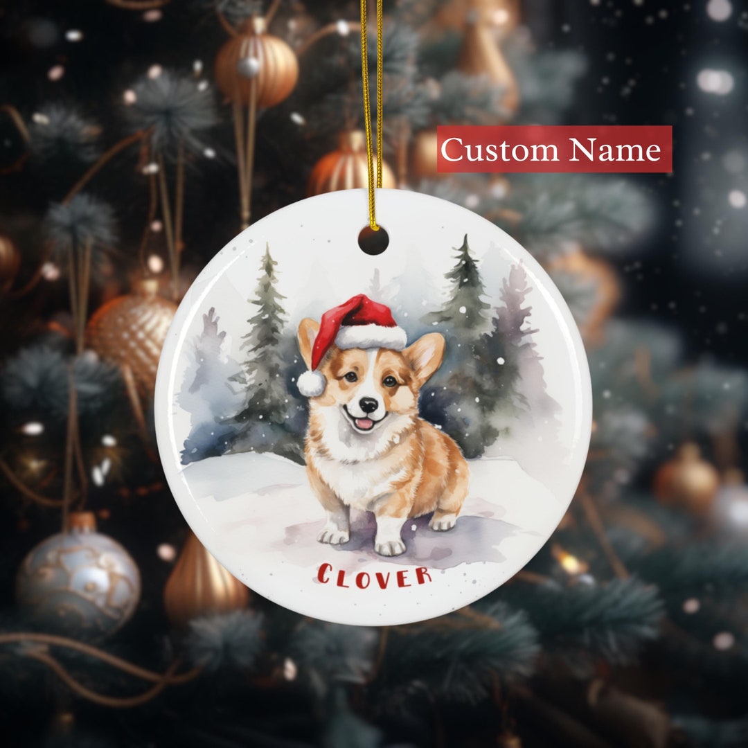 Corgi Christmas Ornament, Personalized Corgi's First Christmas Dog ...