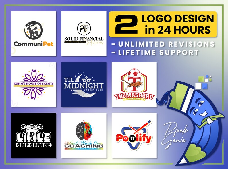 I Will Design Custom 3D Logo Design for Your Business - Etsy