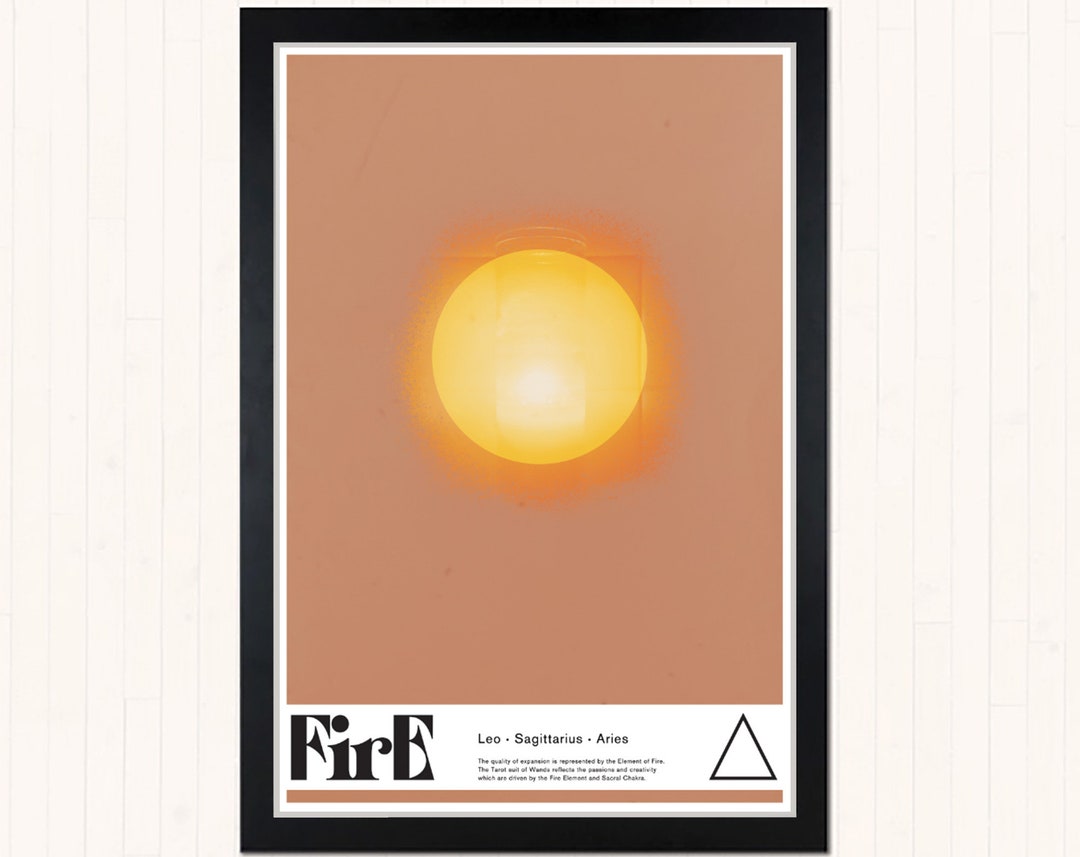 Fire Element Digital Download Poster - Etsy