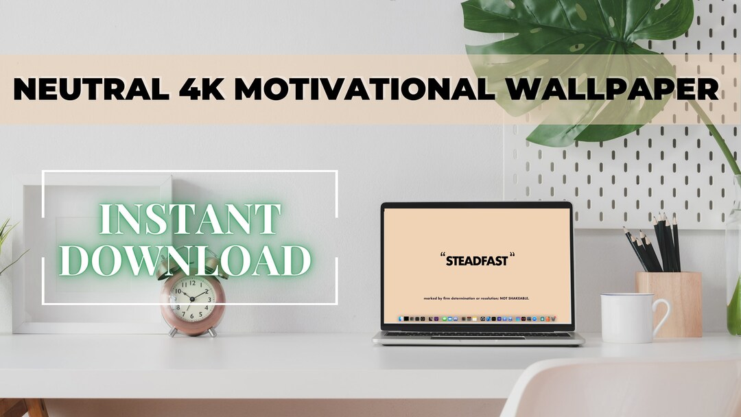 Christian Desktop Wallpaper | Steadfast | Neutral - Etsy