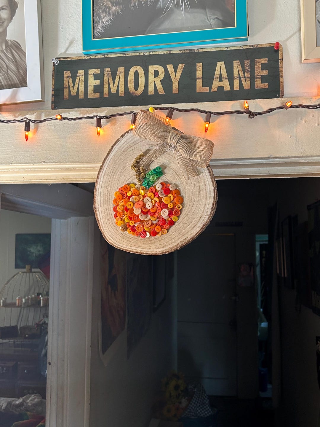 Pumpkin Button Art - Etsy