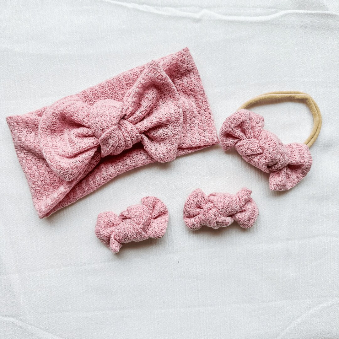 Waffle Cotton Baby Headband, Texture Baby Headwrap, Lightweight Baby ...