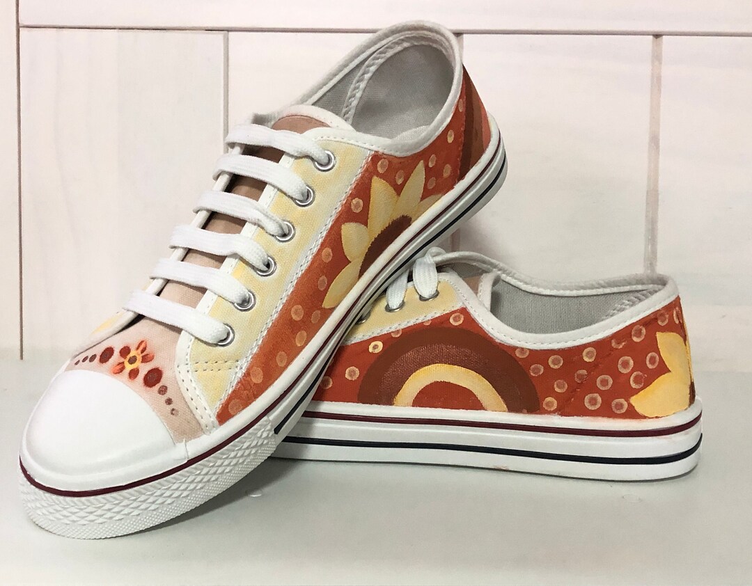 Hand Painted Boho Wedding / Festive Converse - Etsy