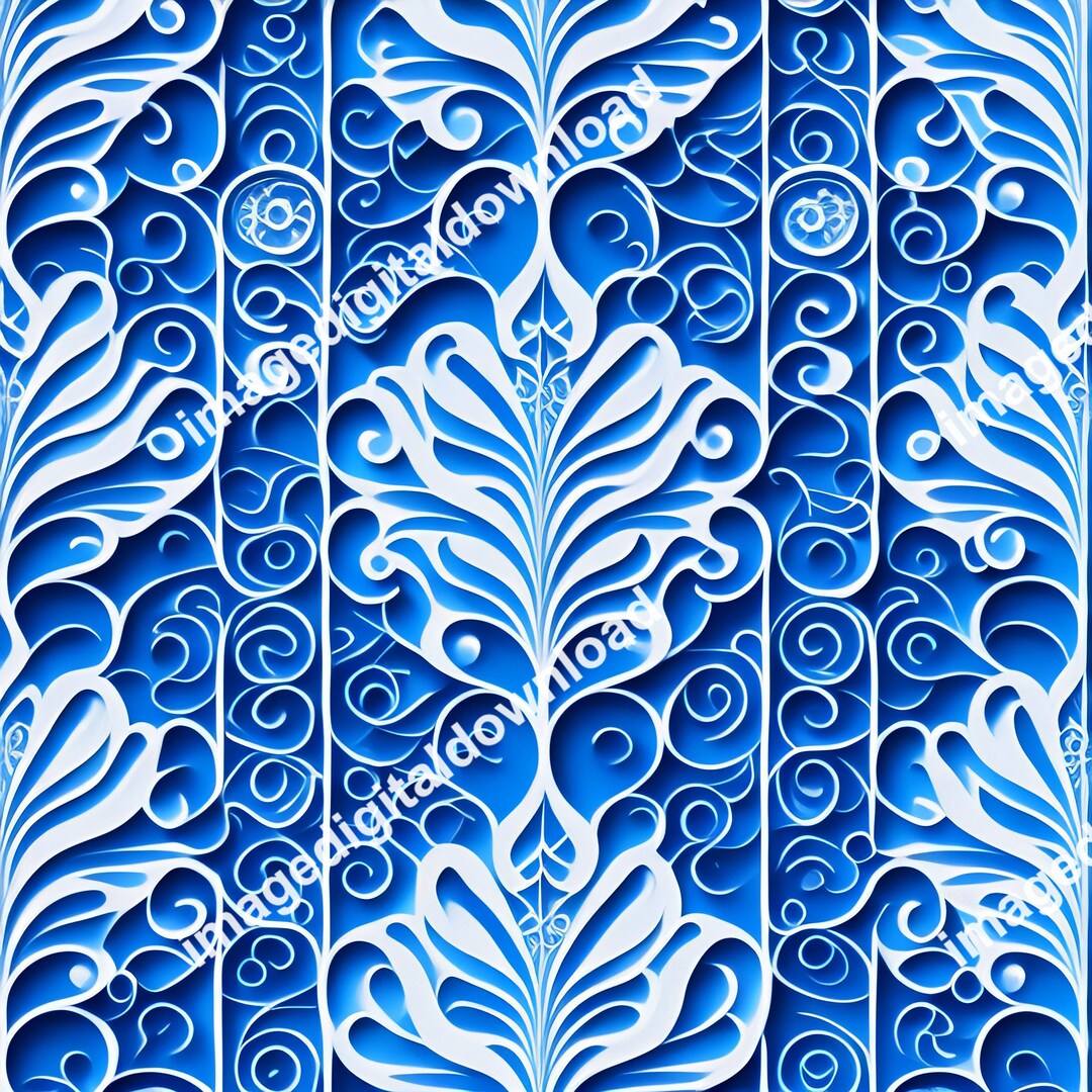 Vector Pattern Background Blue White, Digital Download - Etsy