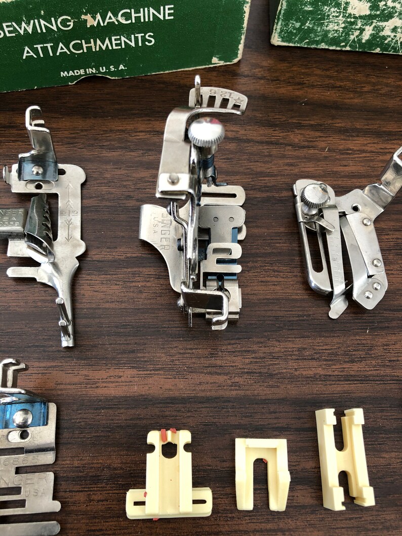 VINTAGE Singer Sewing Machine Attachments - Etsy