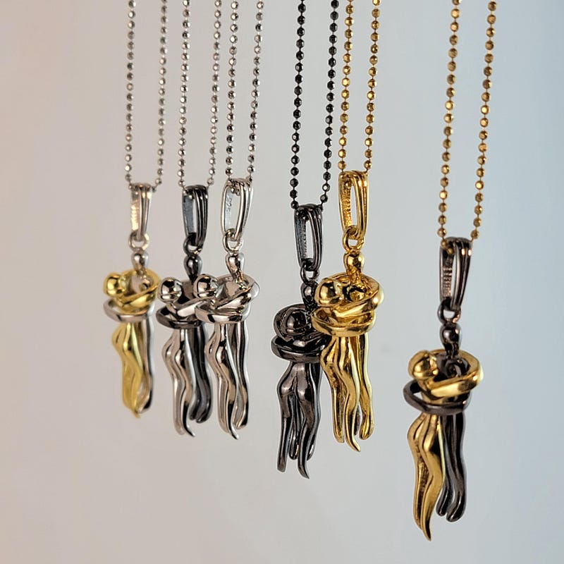 Silver Couple Chain - Etsy