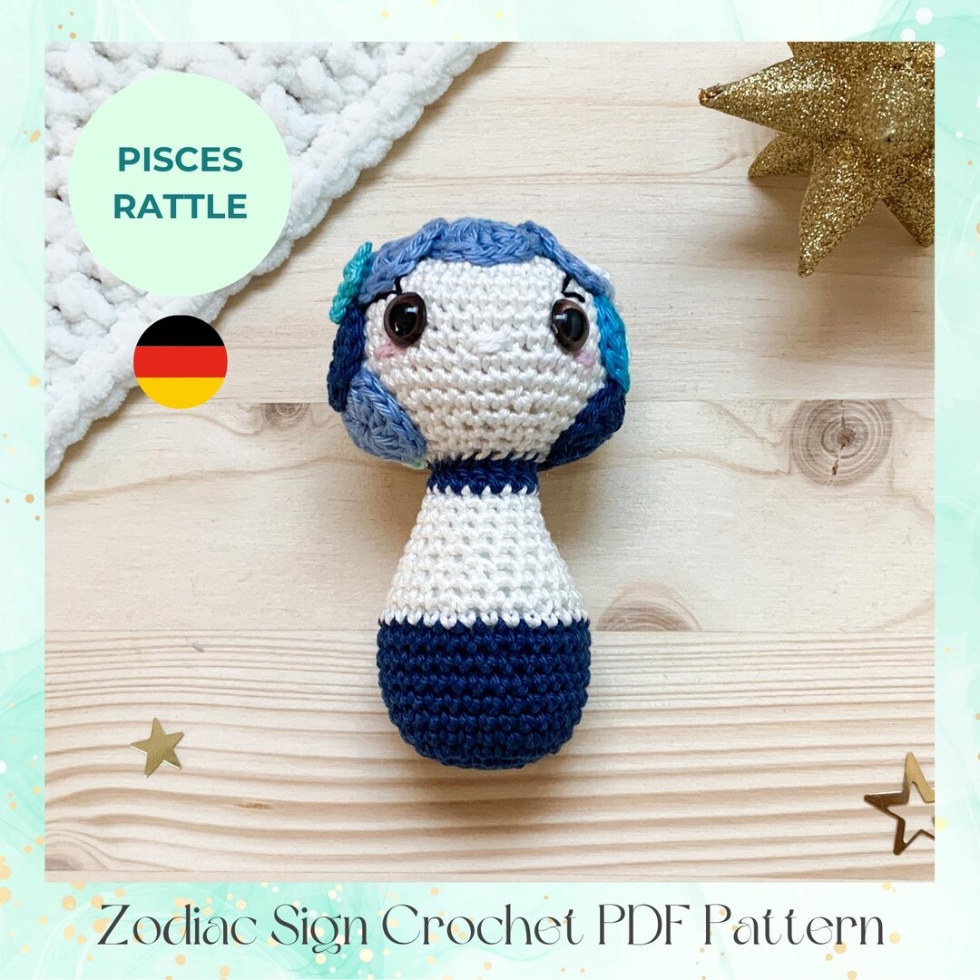 Zodiac Sign Pisces Crochet Pattern // Homemade Diy Step by Step Toy ...