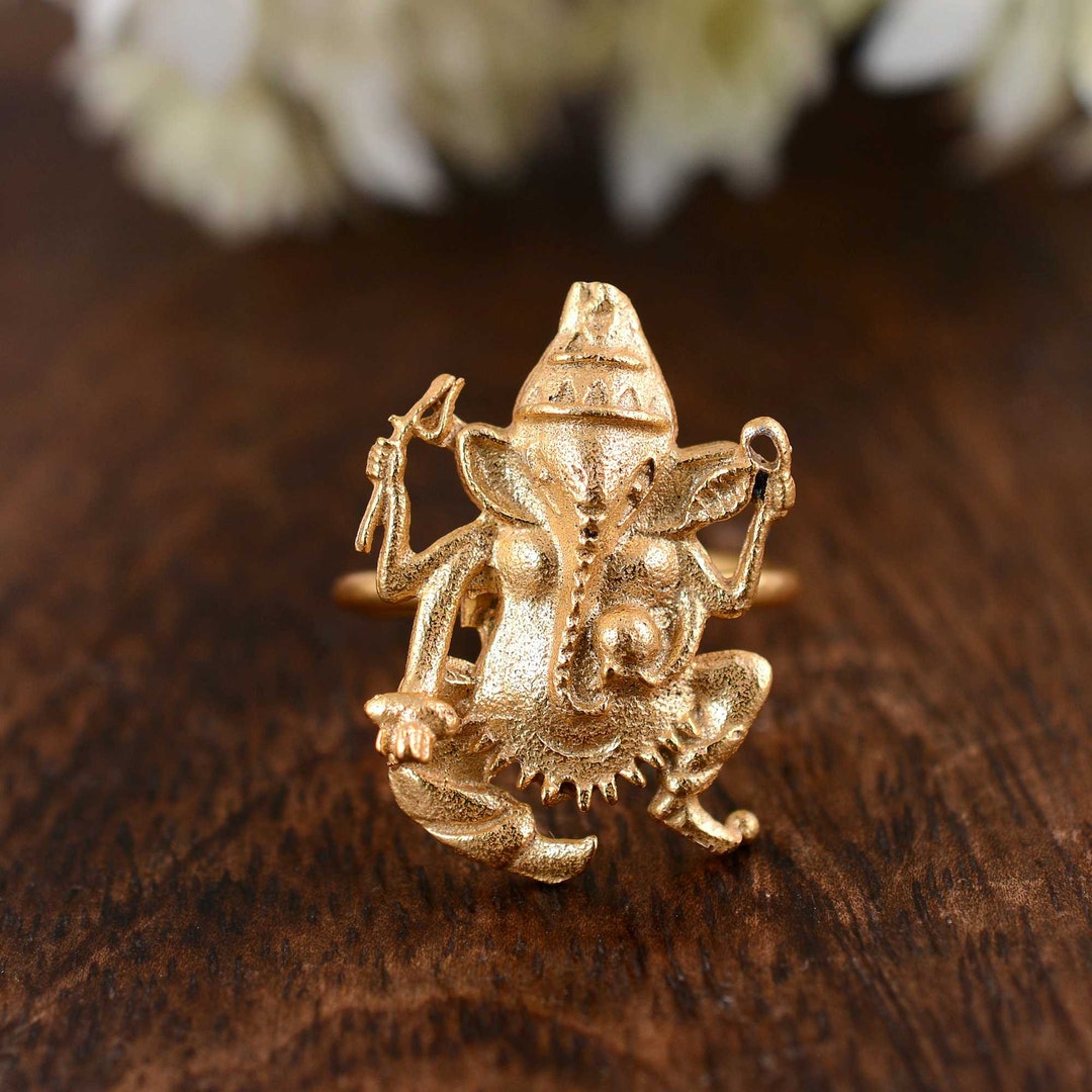 Lord Ganesha-ganesha Ring-elephant Ring Gold-ganesh Ring-gold Rings for ...