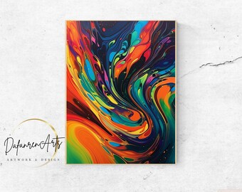 Printable Art Printable Canvas Art Colorful Art Wall Art - Etsy