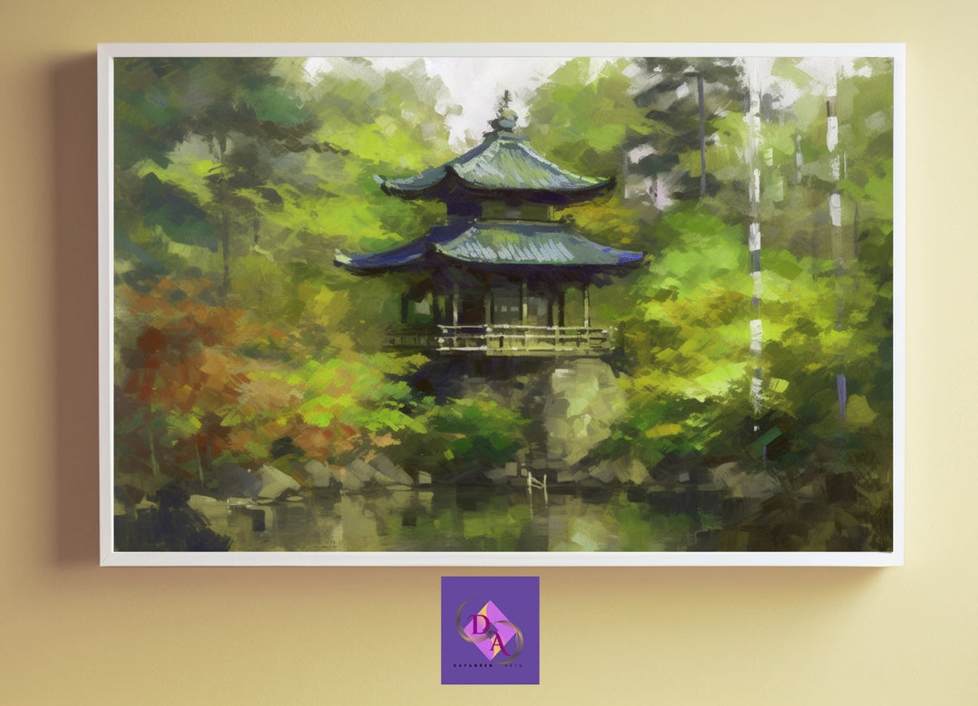 Printable Shrine in a Forest Wall Art for Living Room - Etsy
