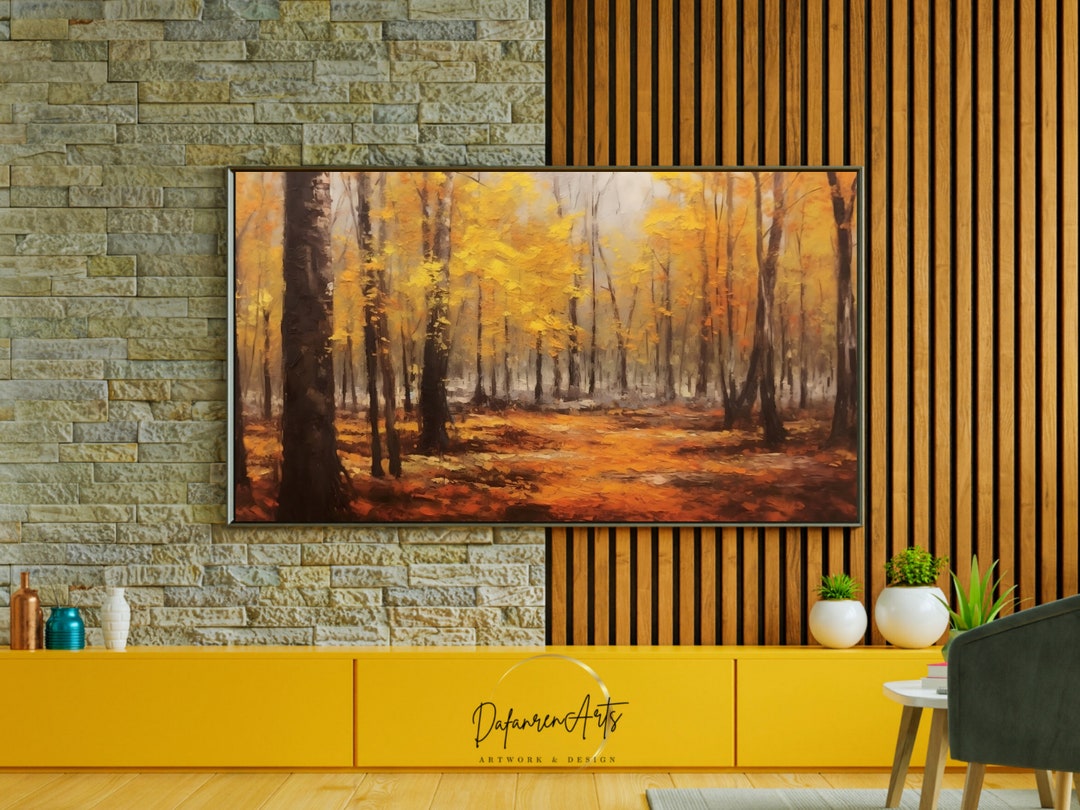 Autumn Forest Frame TV Art for Frame TV Impressionism Art TV - Etsy