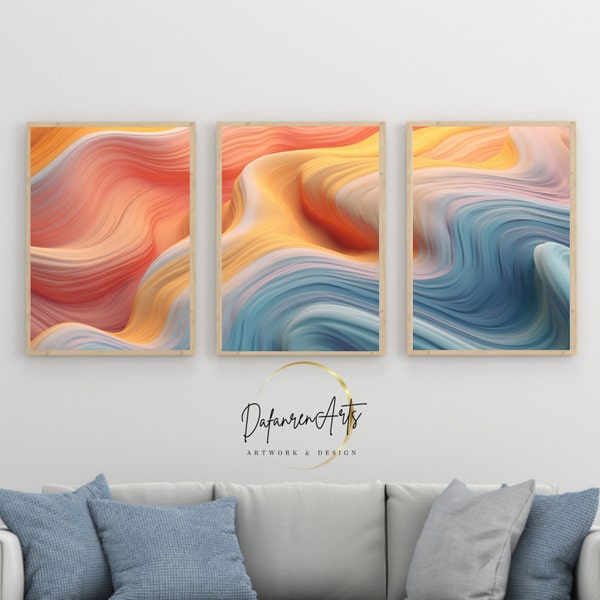 Abstract Waves - Etsy
