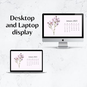 Floral 2024 Calendar Wallpaper, Calendar, Floral Wallpaper, Laptop ...