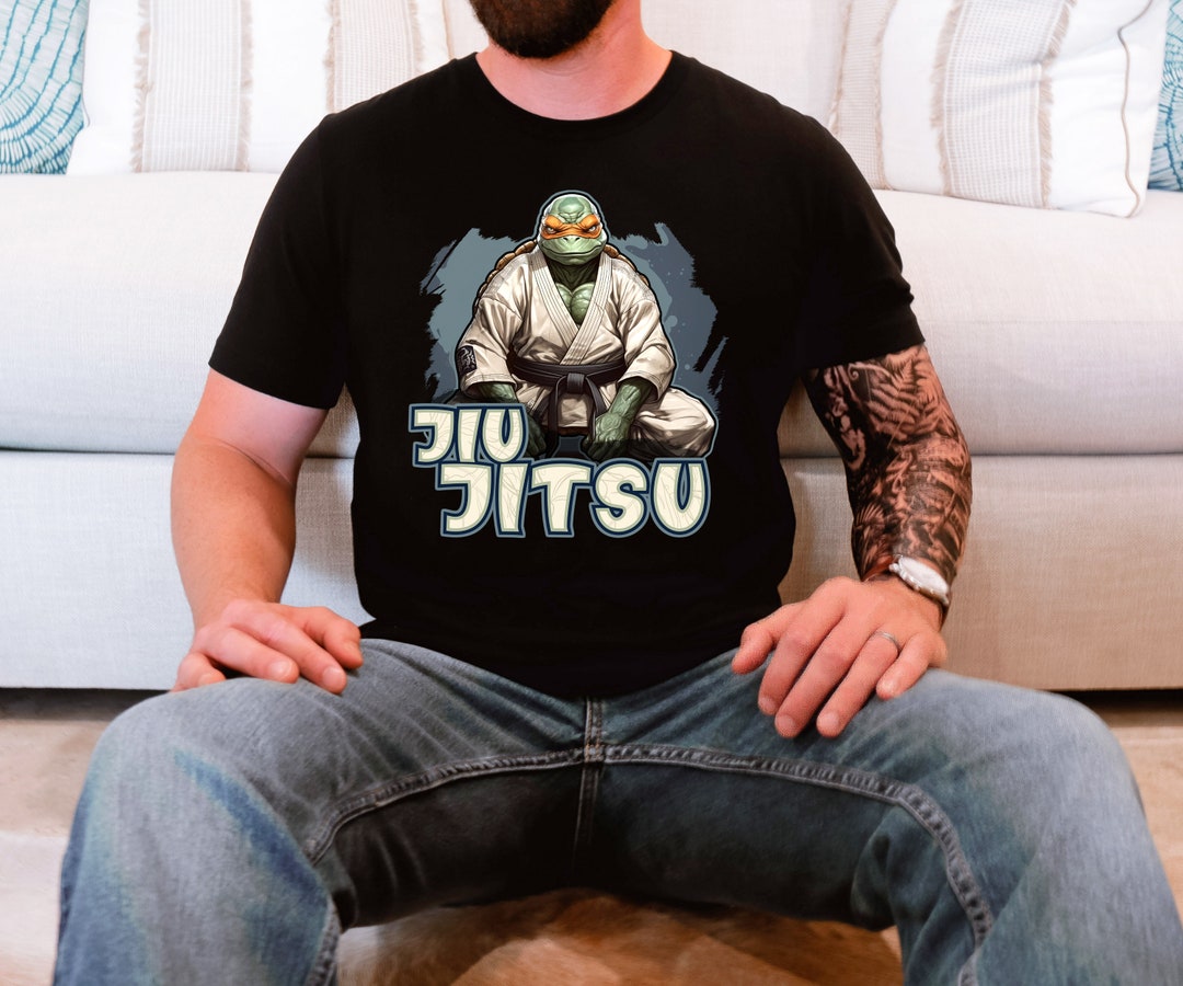 Jiu Jitsu Black Belt Turtle T-shirt Train Like a Beast - Etsy