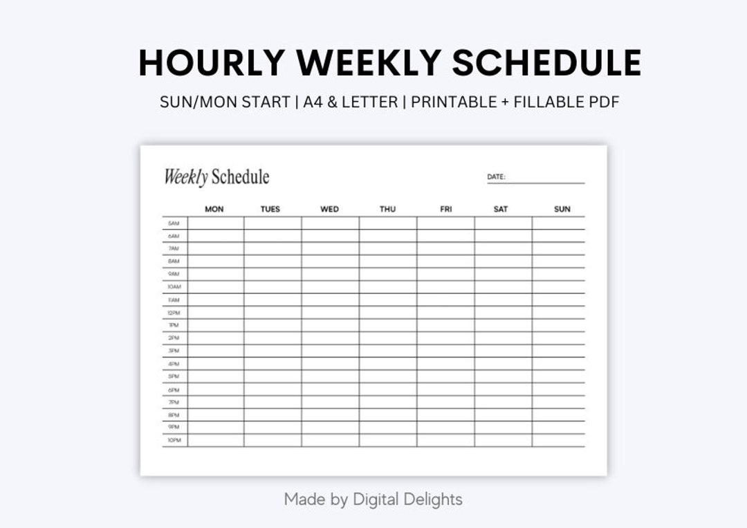Weekly Wonders: the Ultimate Digital Schedule Planner - Etsy