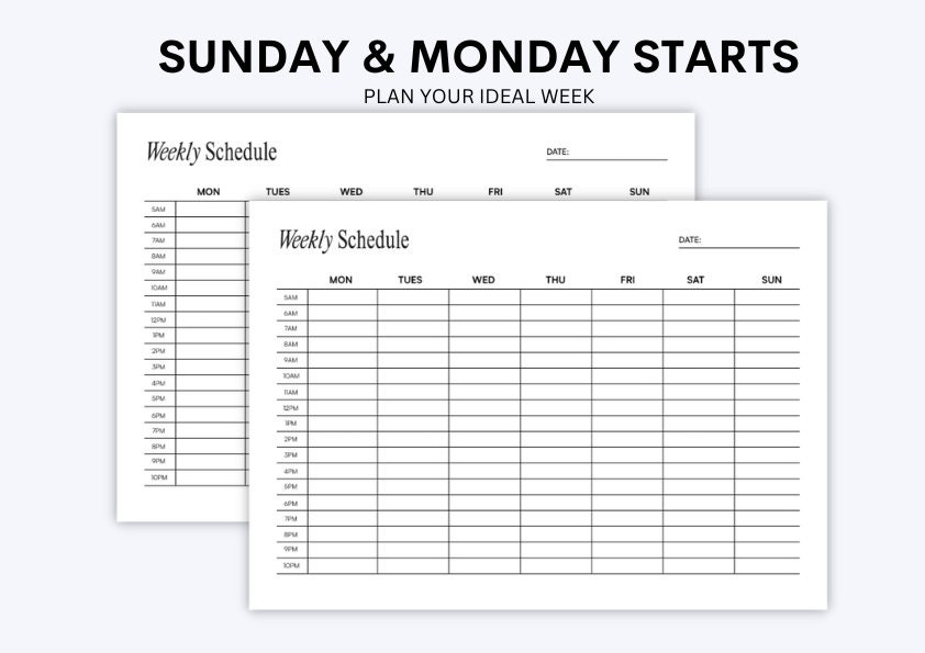 Weekly Wonders: the Ultimate Digital Schedule Planner - Etsy