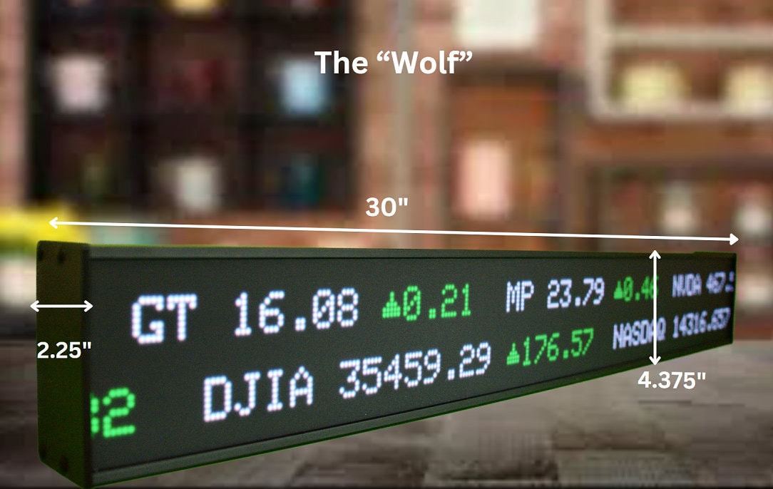 Quotron Stock Ticker, Markets, Crypto, Forex, Sports & More - the "wolf ...