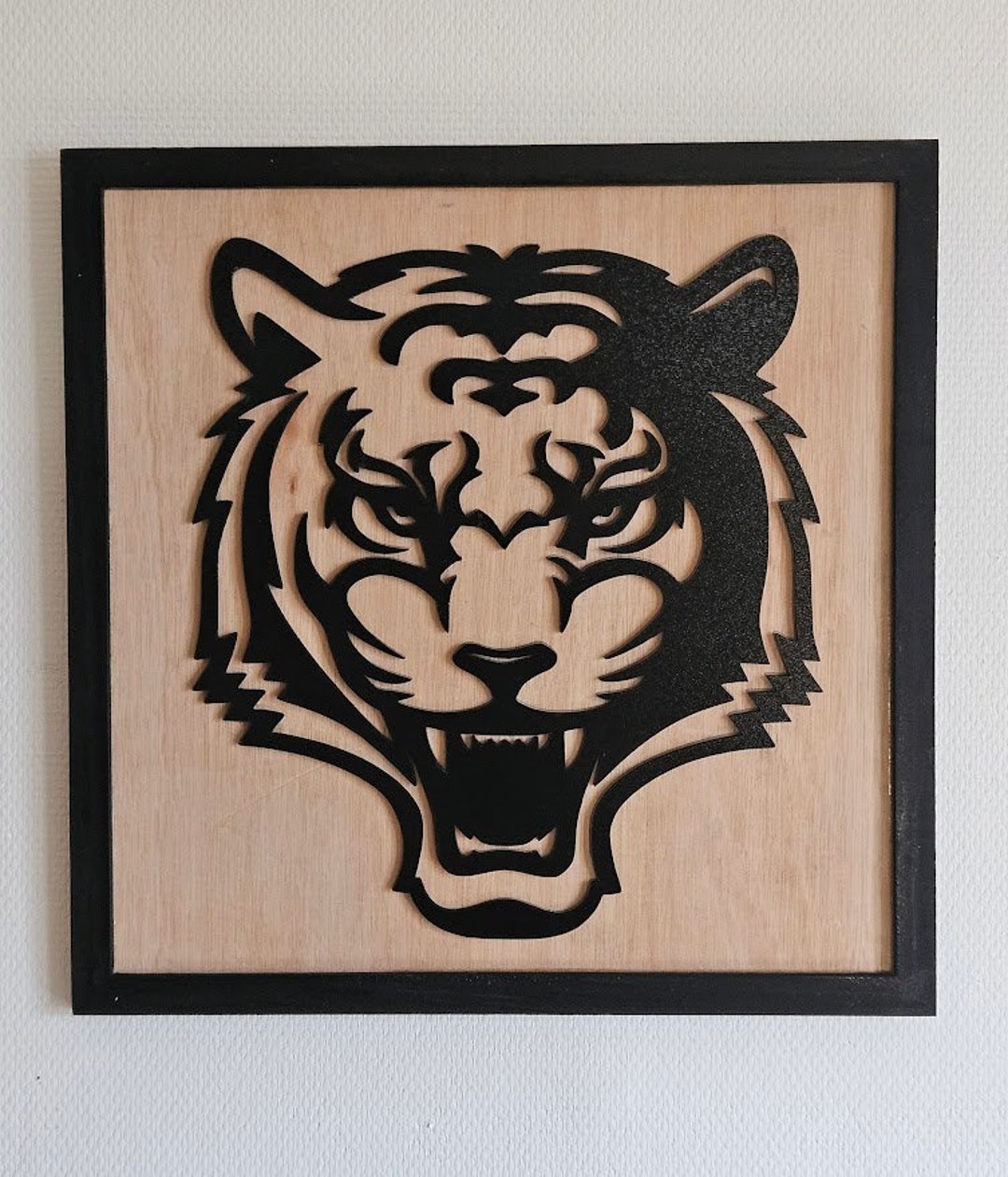 3D DECO LASER TIGER - Etsy