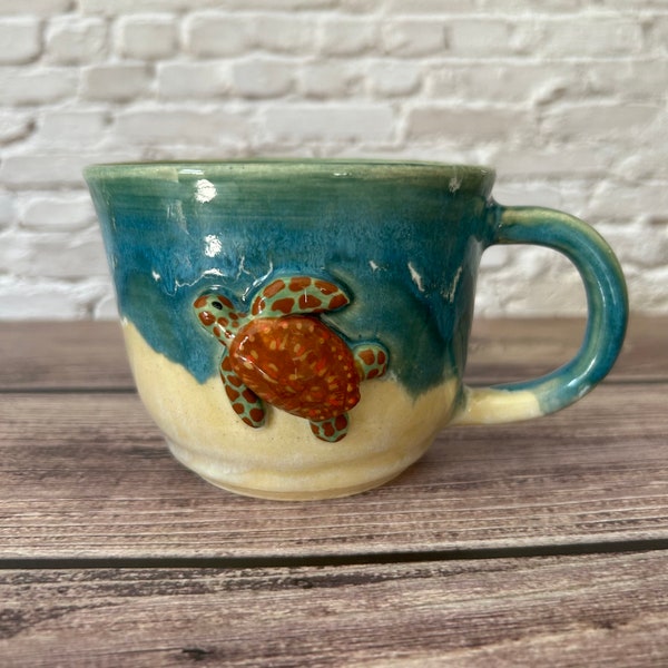 Turtle Mug - Etsy