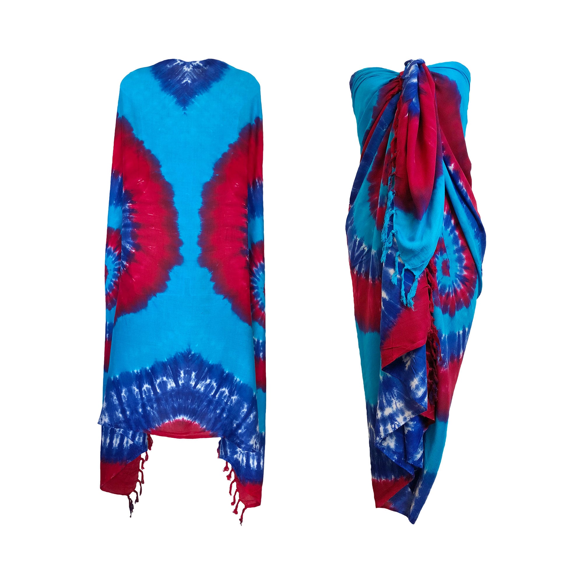 Sarong Beach Wraps From Bali Tie Dye Design - Etsy