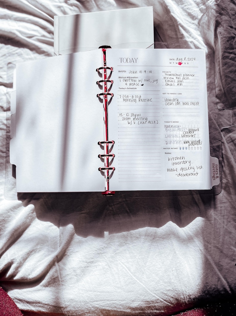Bible Study Binder Christian Planner | SOAP Study | Sermon Notes ...