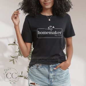 Homemaker Shirt Bible Verse Titus 2 Christian Women Homesteading Mama ...