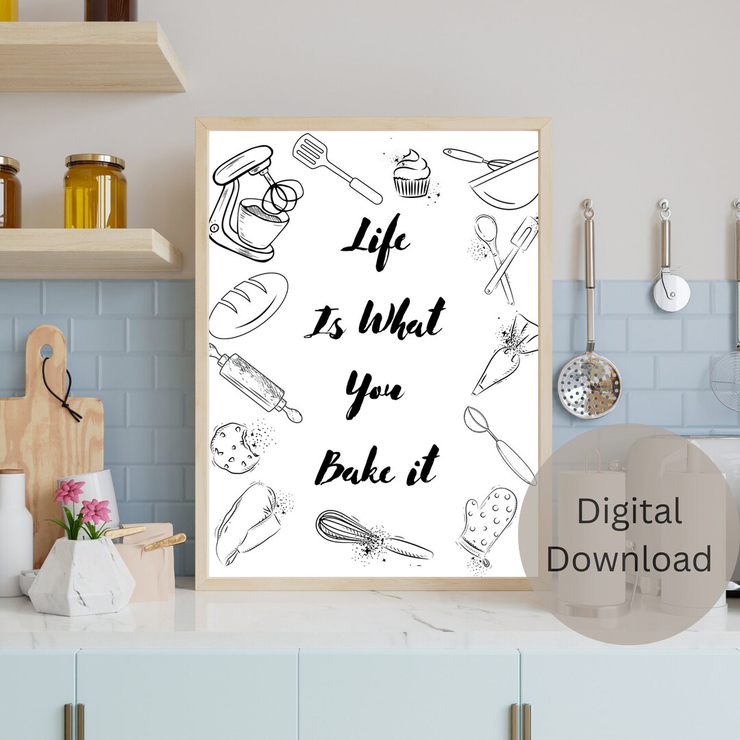 Kitchen Decor Printable Wall Art for Home or Restaurant | Dining Room ...