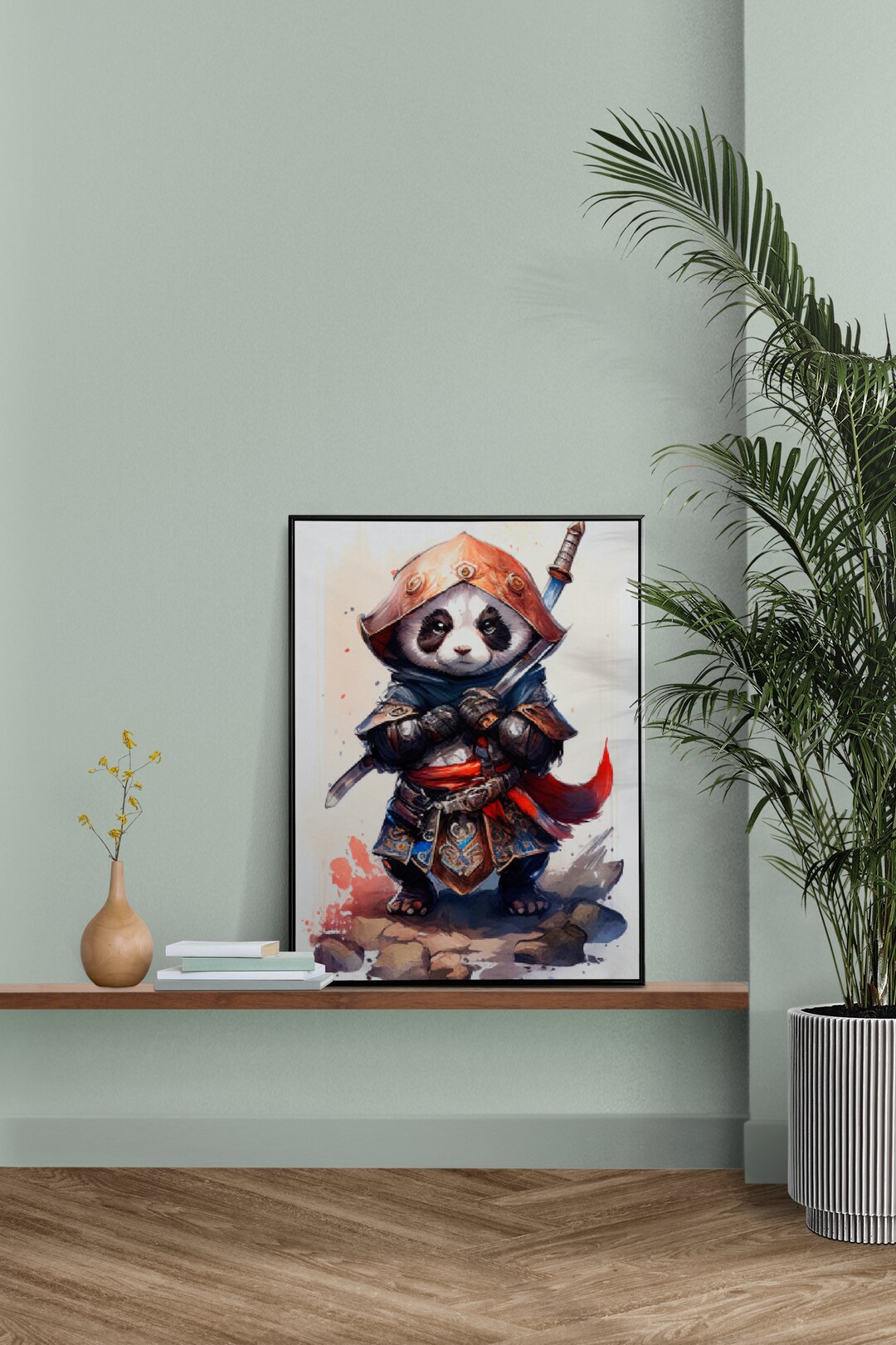 Cute Panda Art Print | Panda Instant Download Printable Home Decor ...