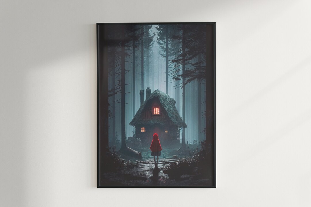 Red Hood Art Print | Redhood Instant Download Printable Home Decor ...