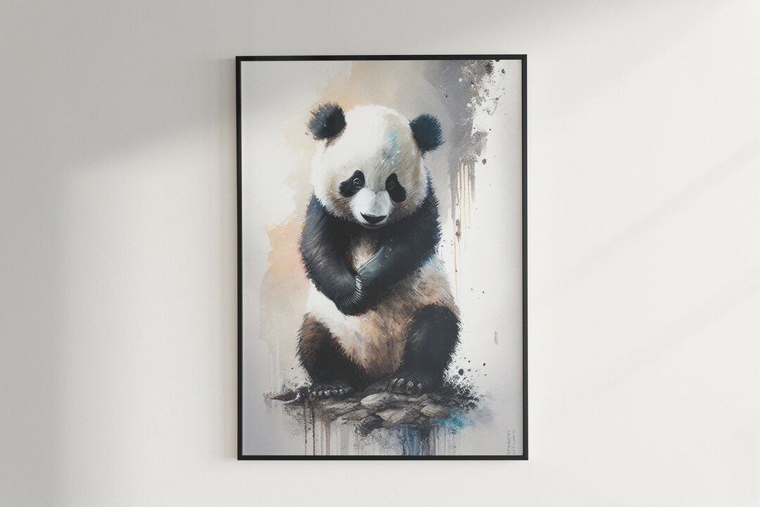 Baby Panda Print | Babypanda Instant Download Printable Home Decor ...