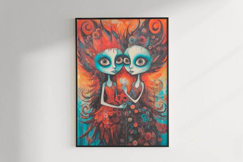 Scary Fairies Print | Fairies Instant Download Printable Home Decor ...