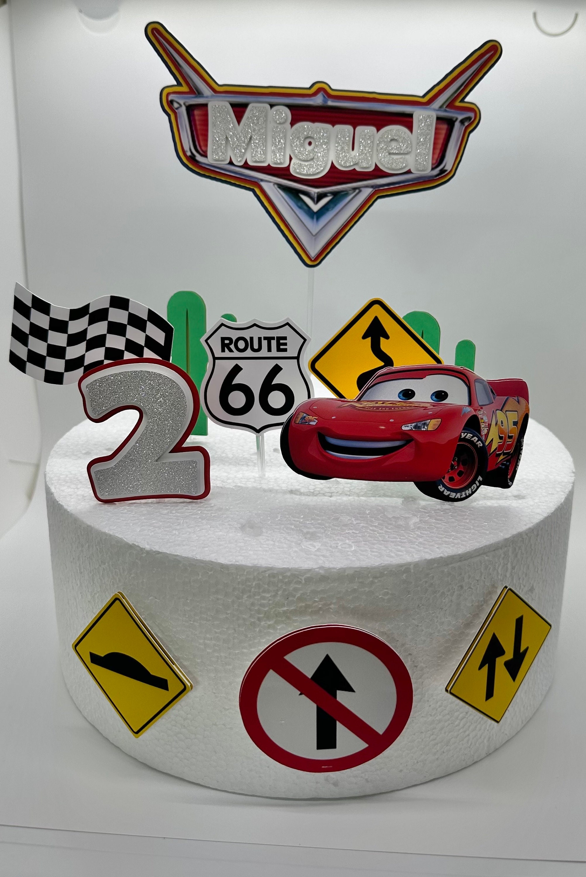 Cars Theme Cake Topper Cars Party Decor - Etsy