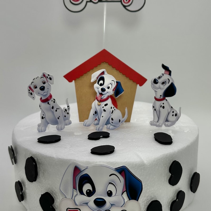 Dalmation Cake Decor - Etsy