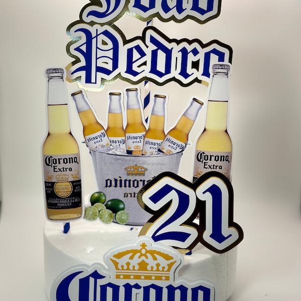 Beer Cake Topper - Etsy