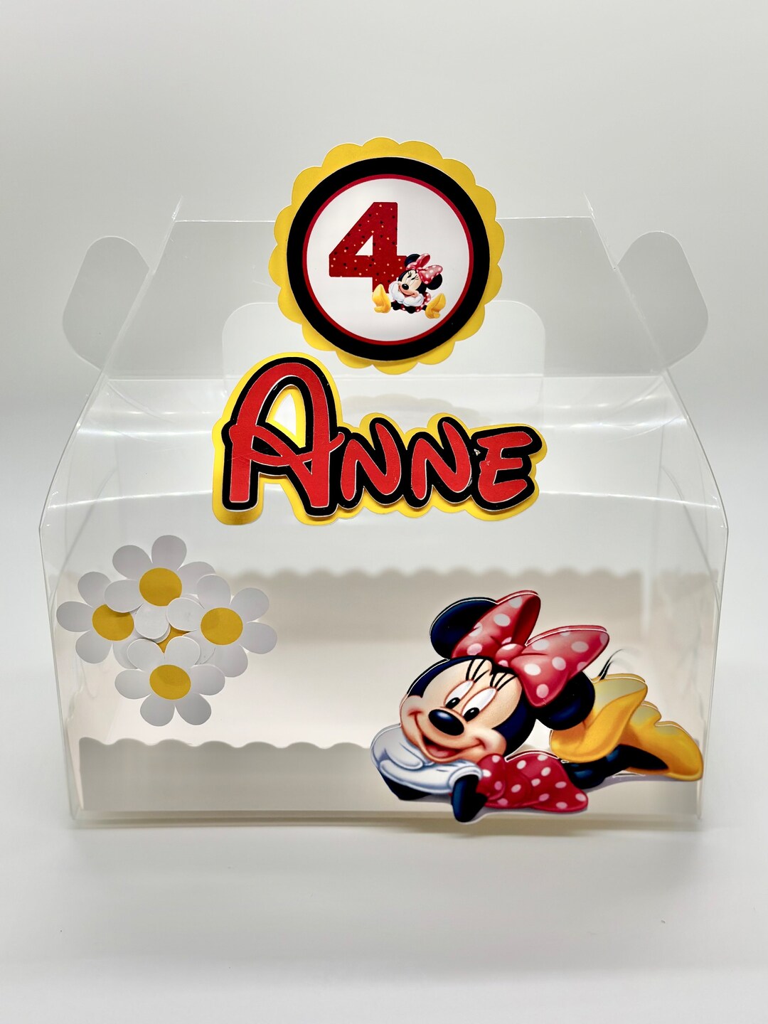 Minnie Mouse Gable Box Minnie Mouse Party Decor - Etsy