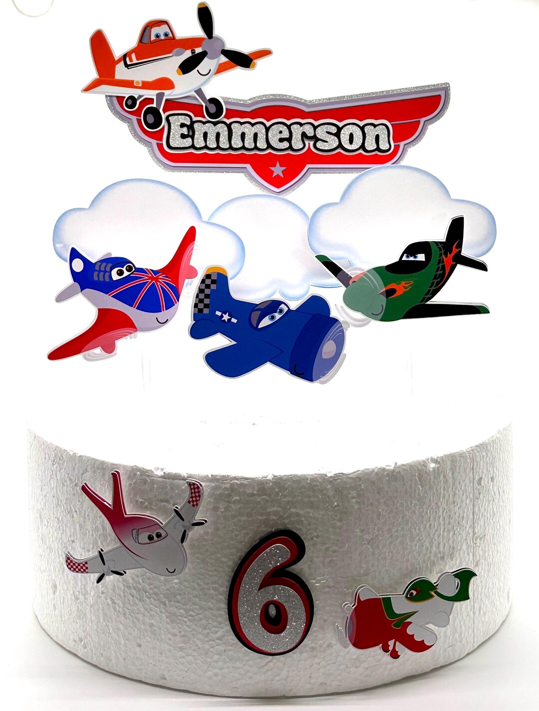 Airplane Theme Cake Topper - Airplane Party Decor - Etsy