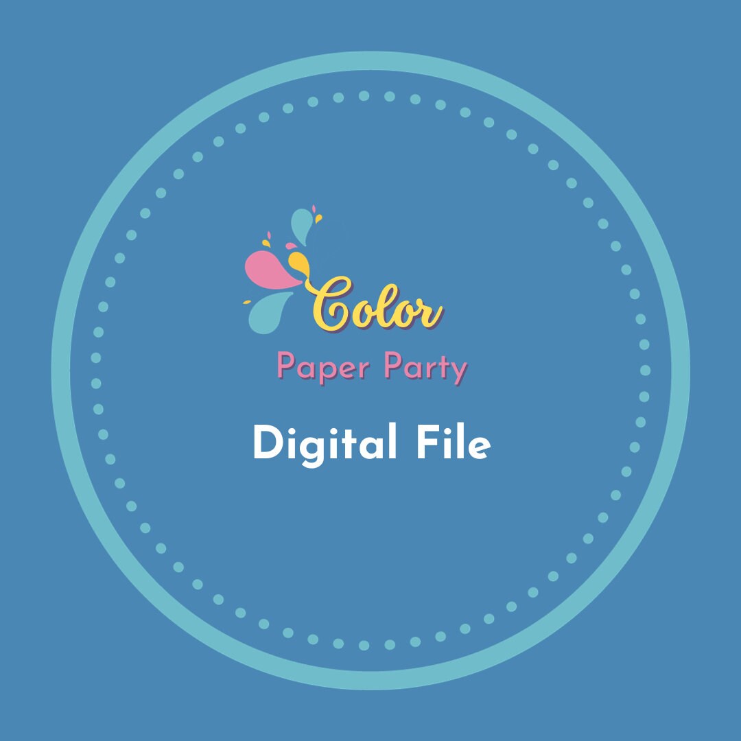 Digital File by Color Paper Party - Etsy