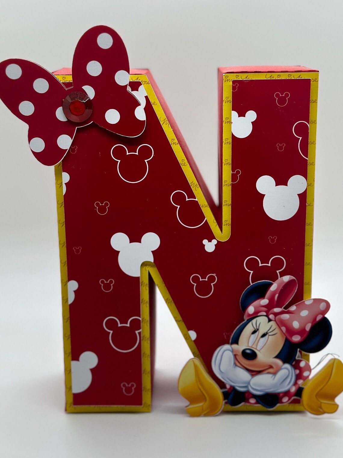 Minnie Mouse Theme 3D Letters Minnie Mouse Party Decor - Etsy
