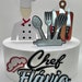 Chef Theme Cake Topper Chef Party Decor - Etsy