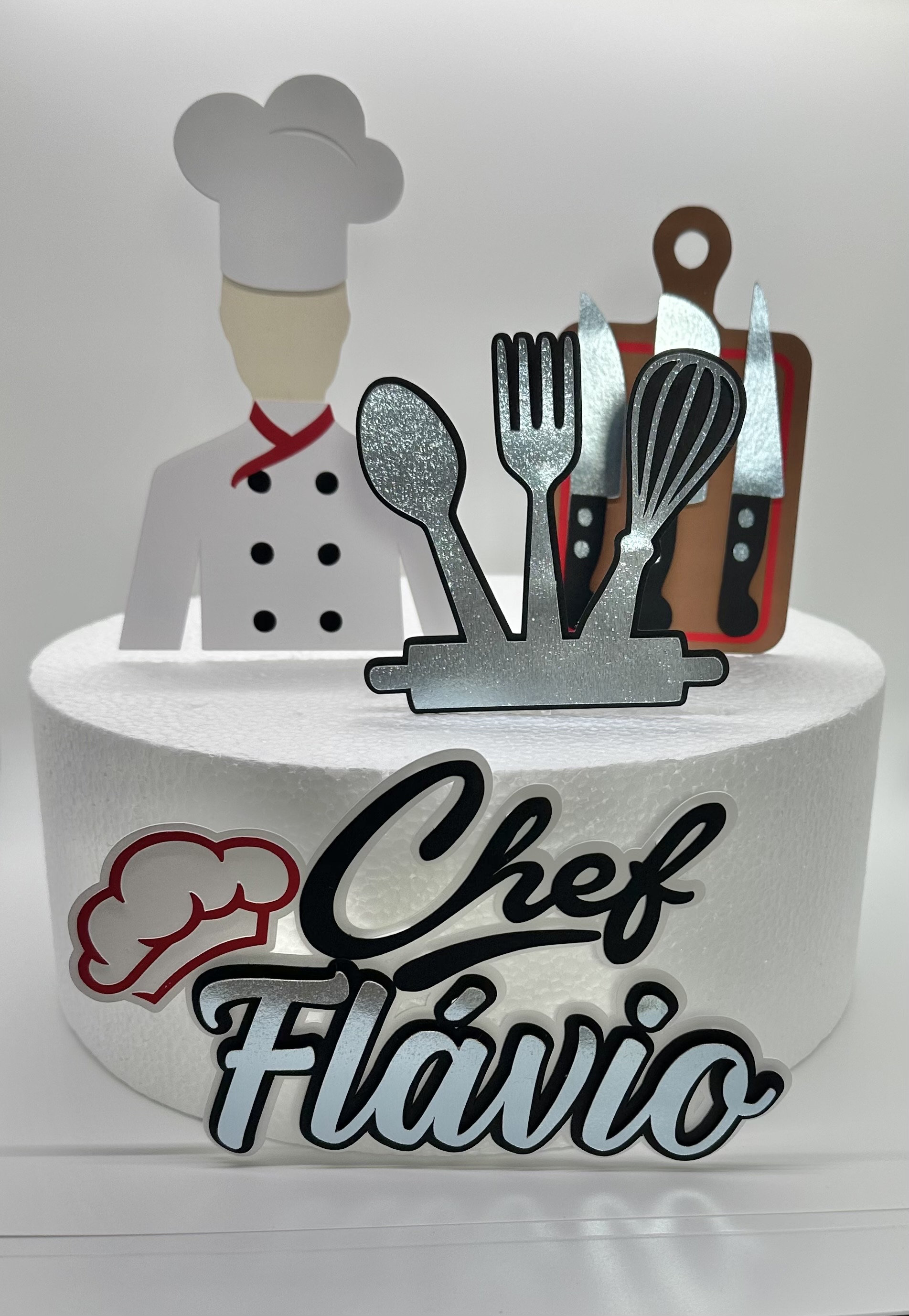 Chef Theme Cake Topper - Chef Party Decor - Etsy