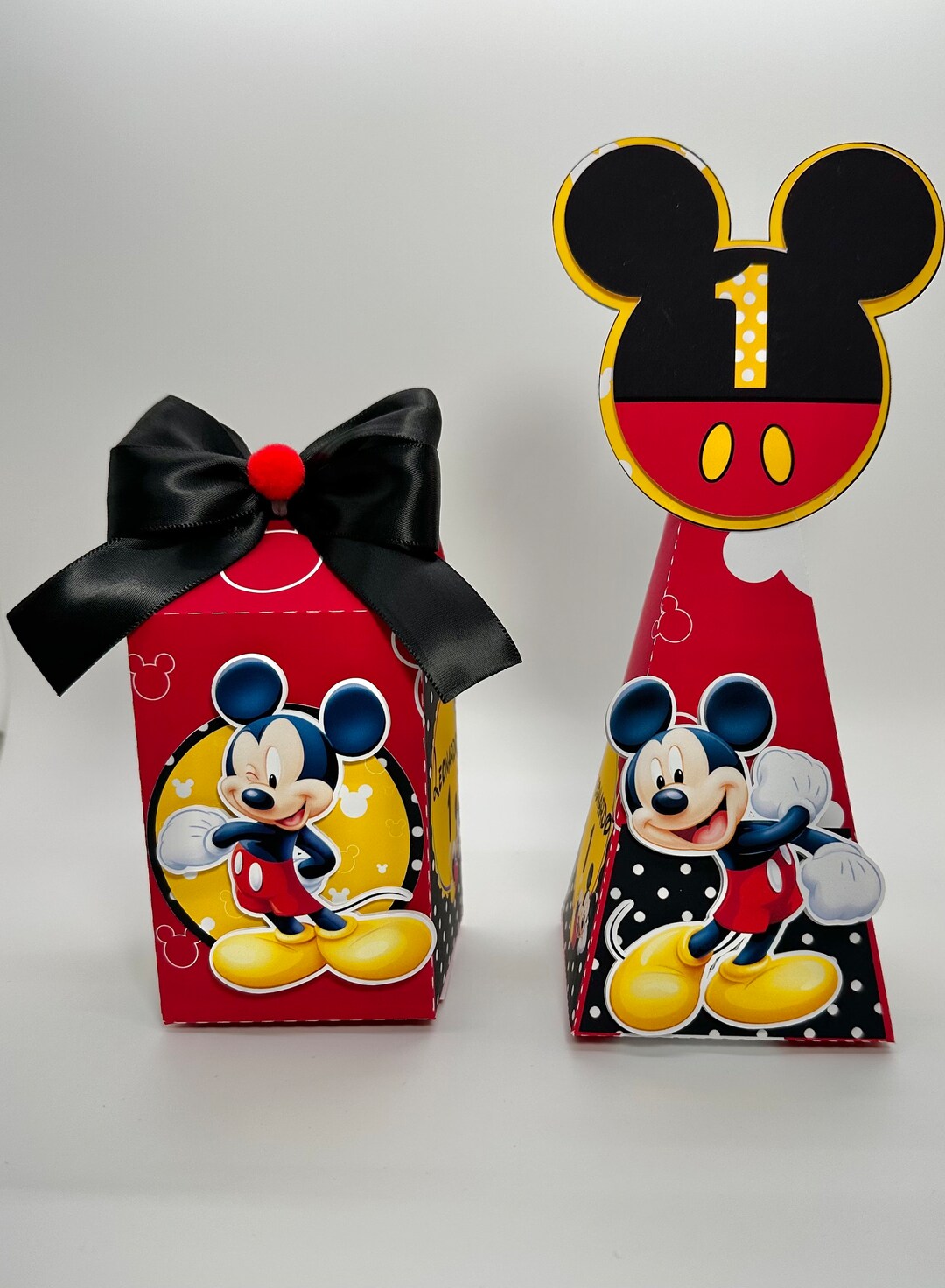 Mickey Mouse Favor Box - Mickeymouse Box - Mickey Mouse Party Decor - Etsy