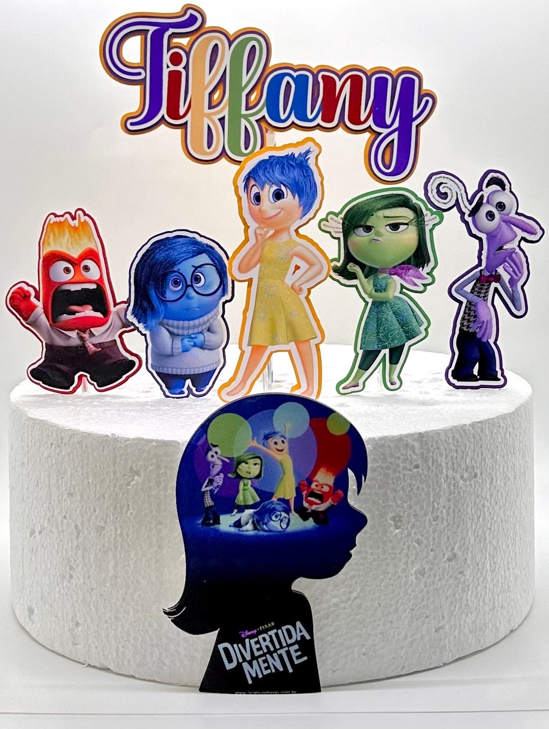 Inside Out Inspired Theme Cake Topper - Inside Out Party Decor - Etsy
