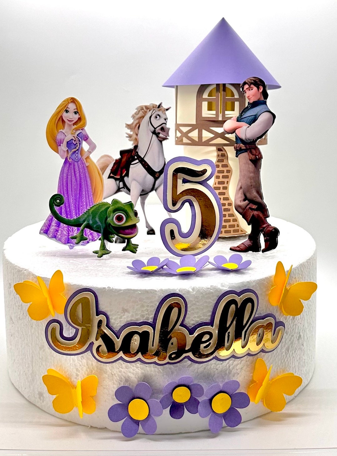 Tangled Inspired Theme Cake Topper - Tangled Party Decor - Etsy