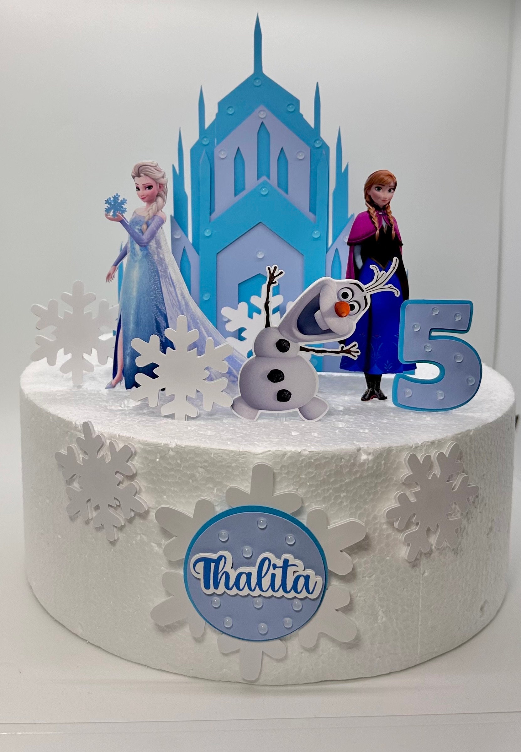 Frozen Inspired Theme Cake Topper - Frozen Party Decor - Etsy