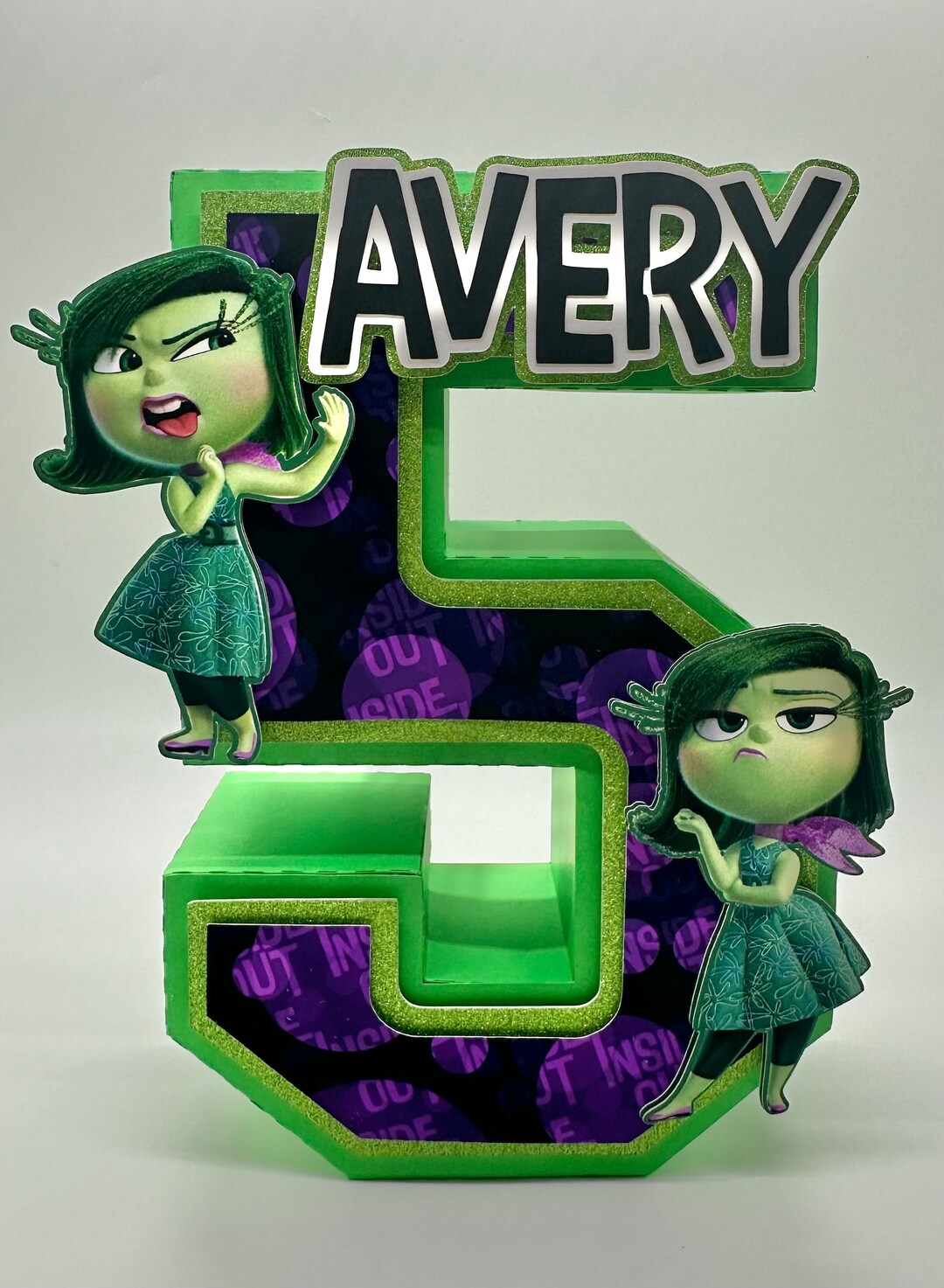 Disgust Inside Out Theme 3D Letters and Numbers - Disgust Inside Out ...